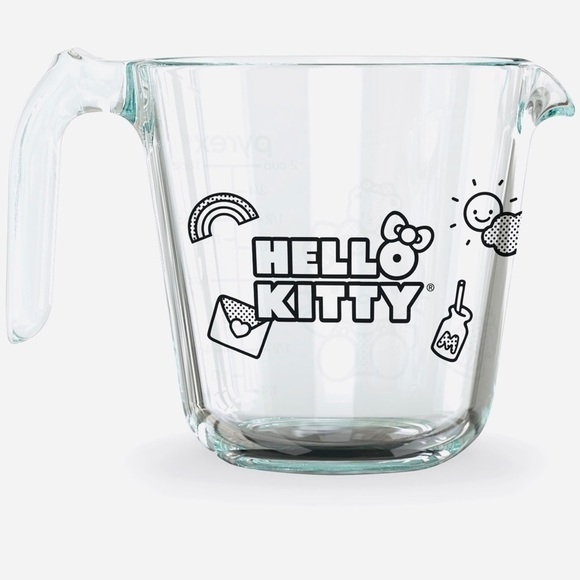 Hello Kitty | Kitchen | Pyrex Hello Kitty Glass Measuring Cup | Poshmark